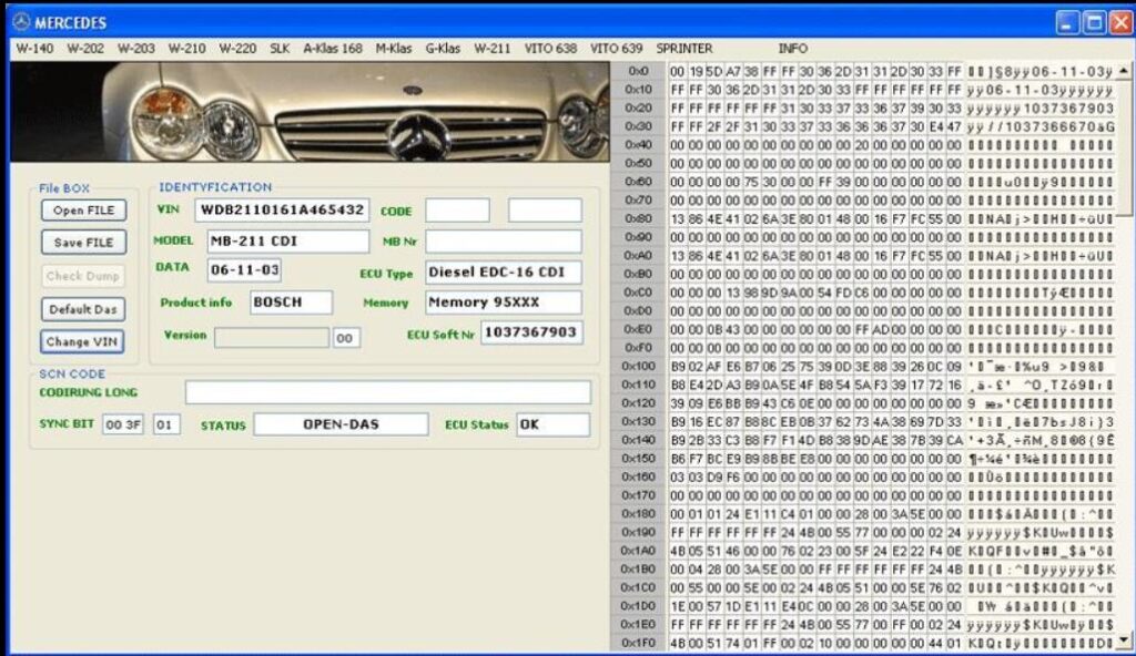 MERCEDES ECU VİRGİN - AutoECUFile